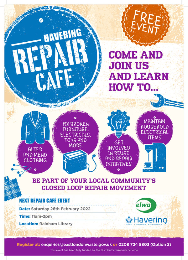 Havering Repair Cafe – Havering Cyclists